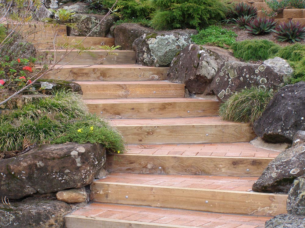 Stairs and pathways. Landscaping design Northern Rivers and Tweed